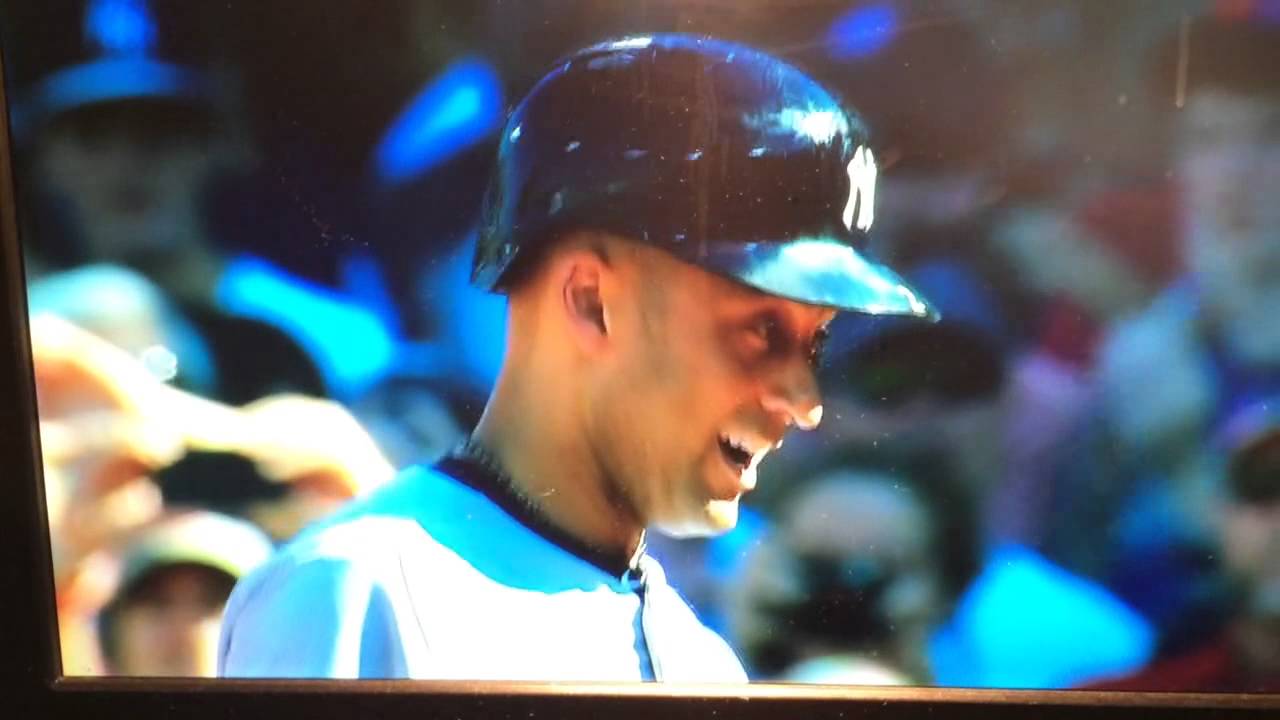 Derek Jeters Final At Bat - YouTube