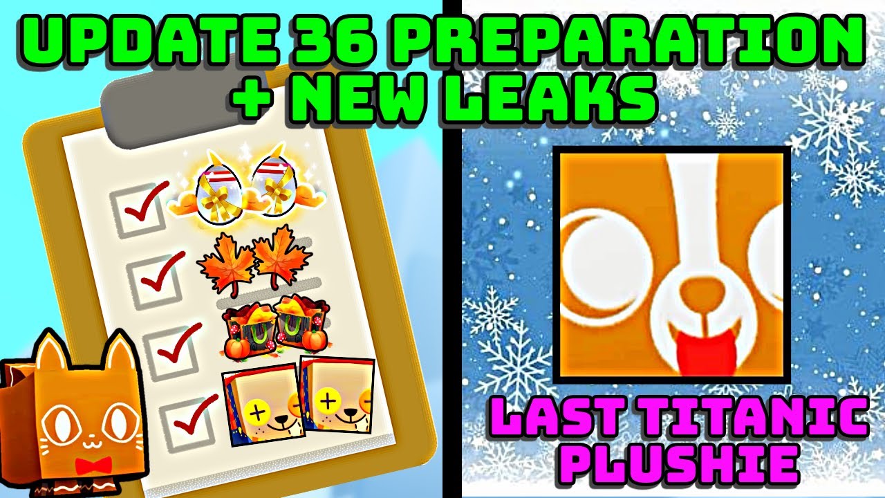 😱 UPDATE 36 PREPARATION + NEW LEAKS INCLUDING TITANIC GINGERBREAD CORGI ...