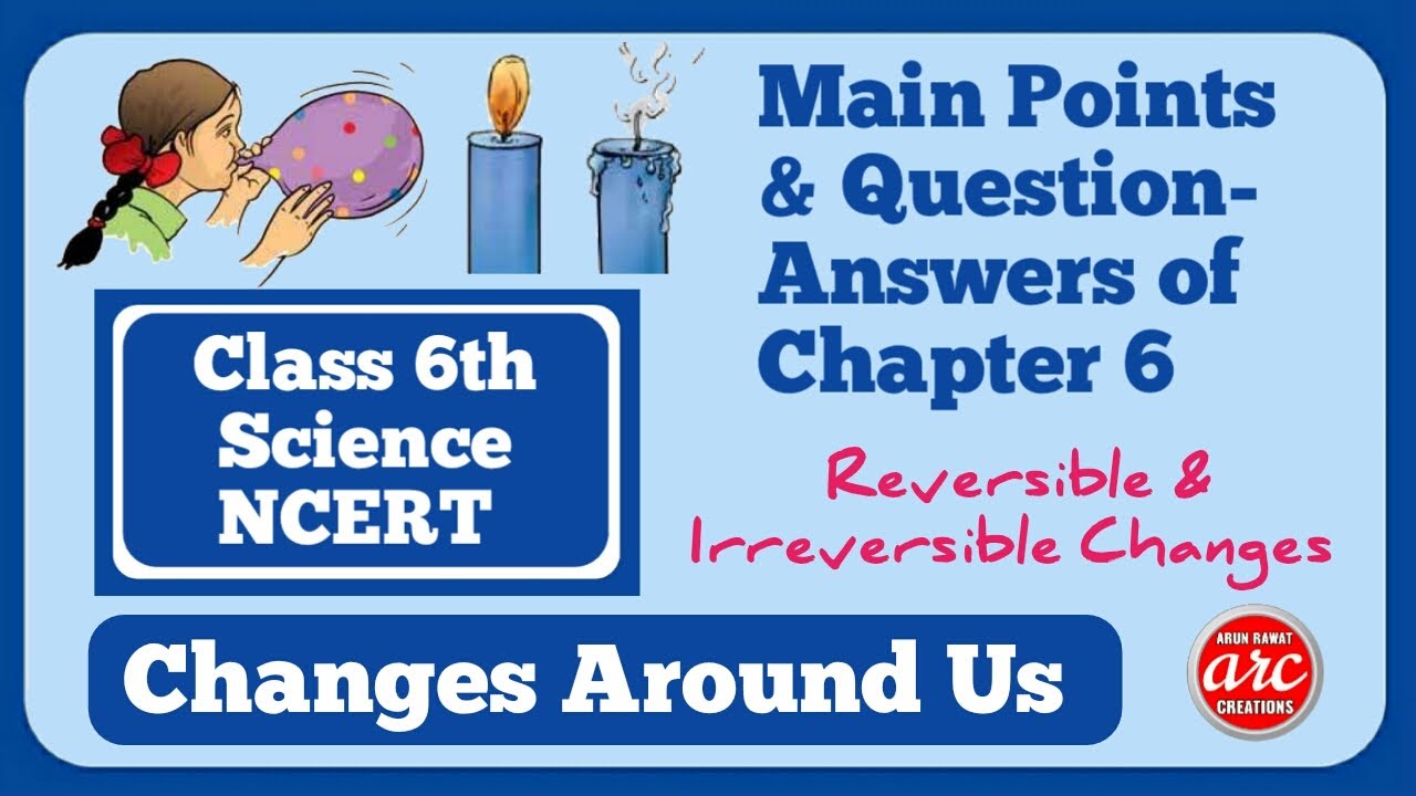 Que. Ans of Chapter 6 Science Class 6th | Changes around us ...