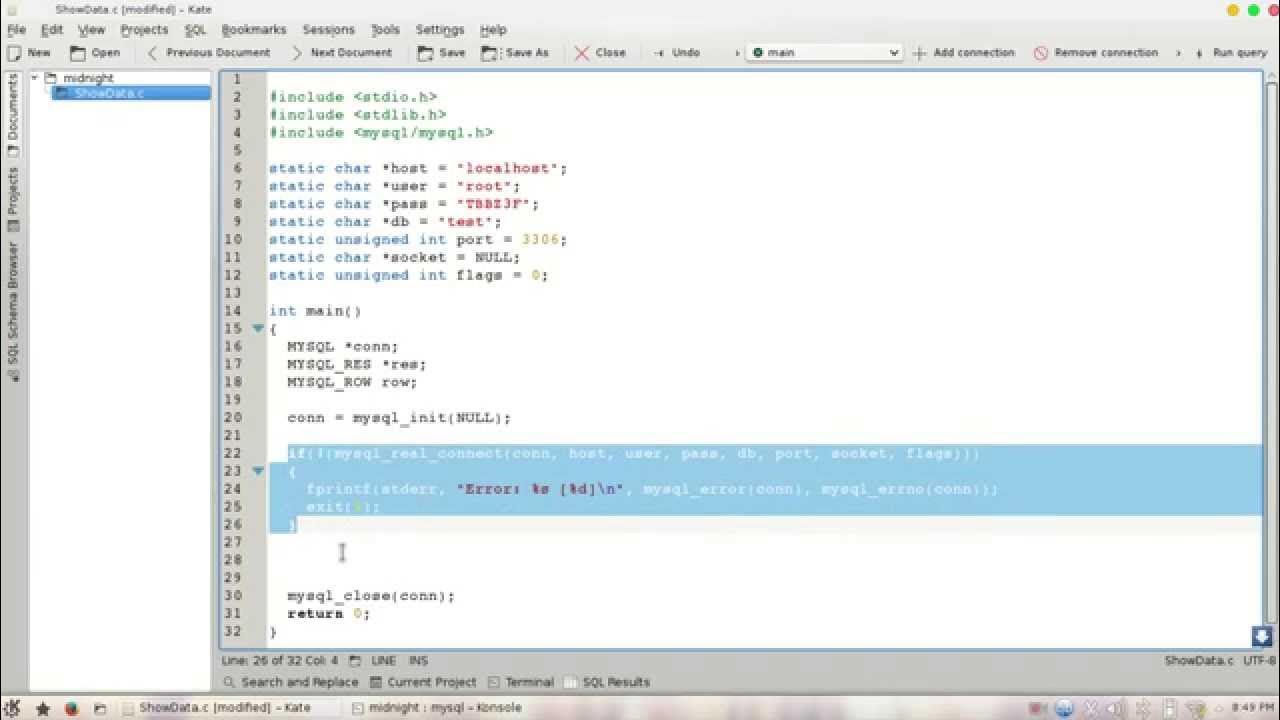 C MySQL API Tutorial No. 2 - YouTube