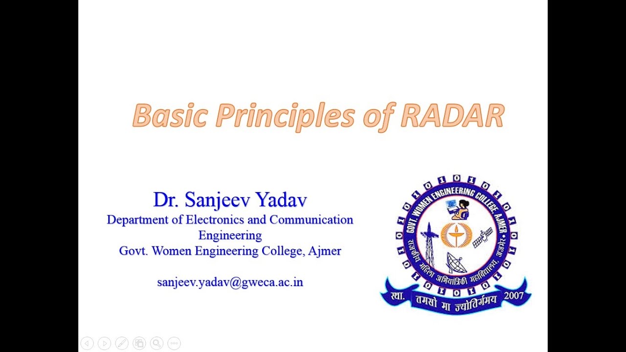 RADAR Basic Principles - YouTube