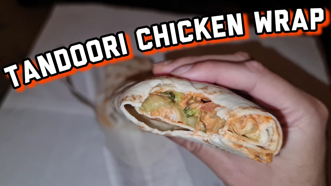 Express Cuisine Tandoori Chicken Wrap Food Review - YouTube