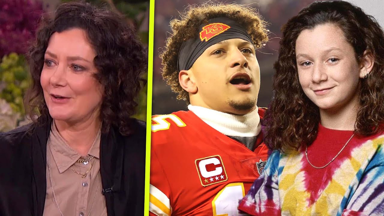 Sara Gilbert REACTS to Patrick Mahomes Lookalike Meme - YouTube