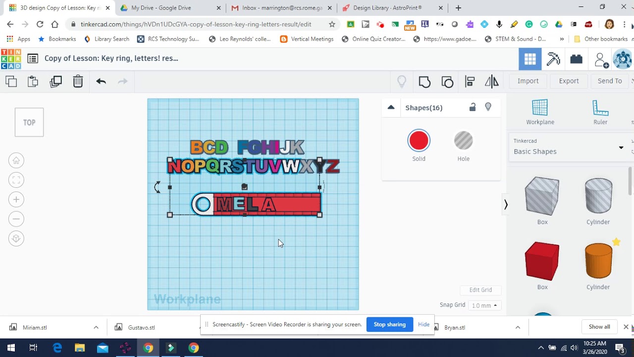 Create Key Chain in TinkerCad - YouTube