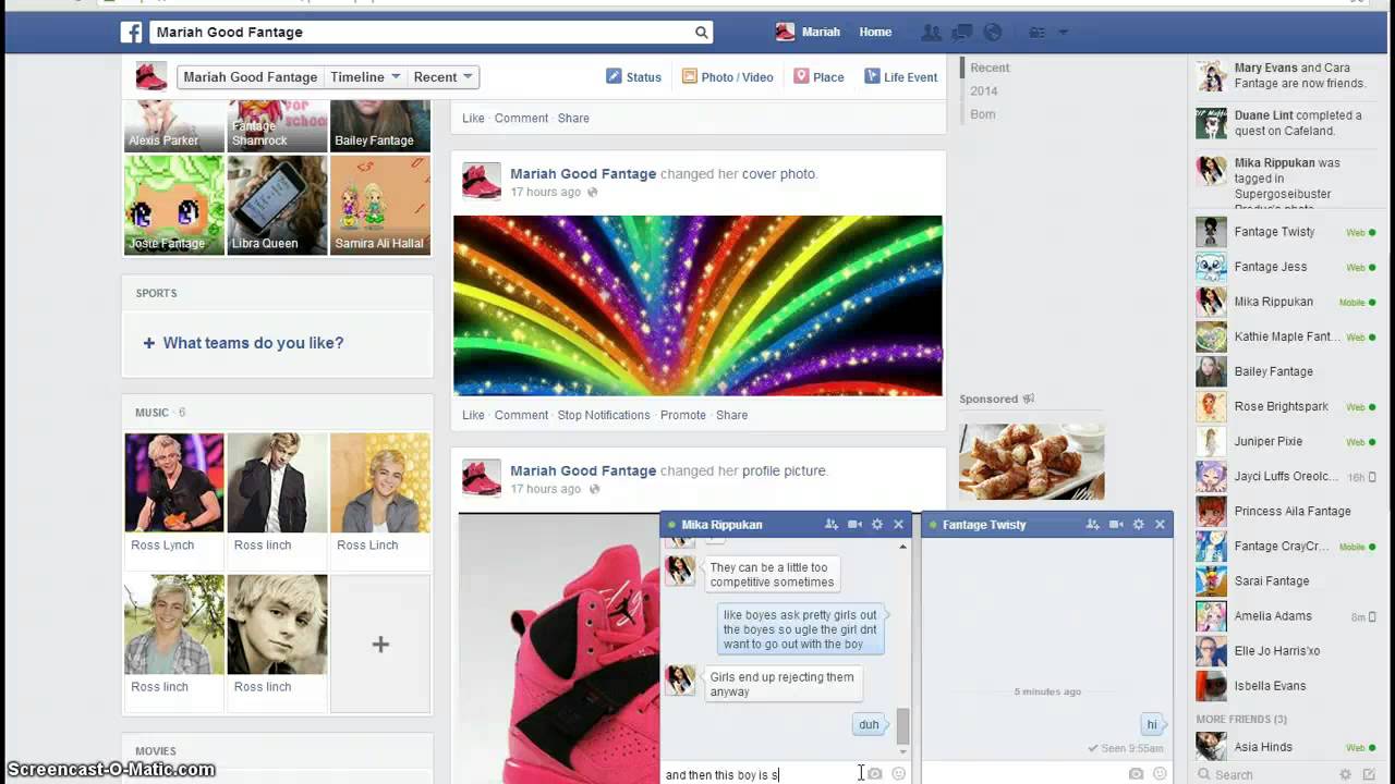 talking about boyes on facebook - YouTube