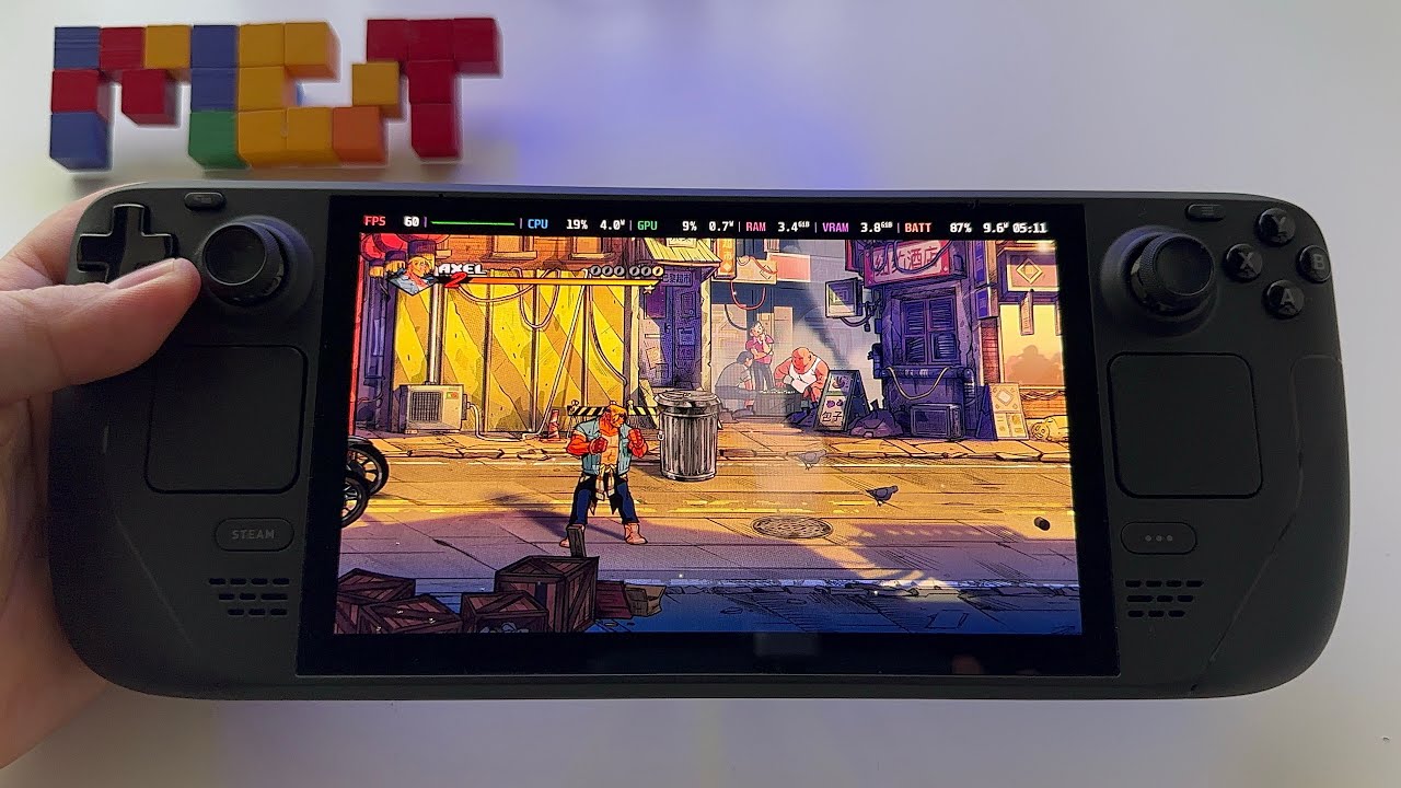 Streets of Rage 4 - Steam Deck OLED display is amazing - YouTube