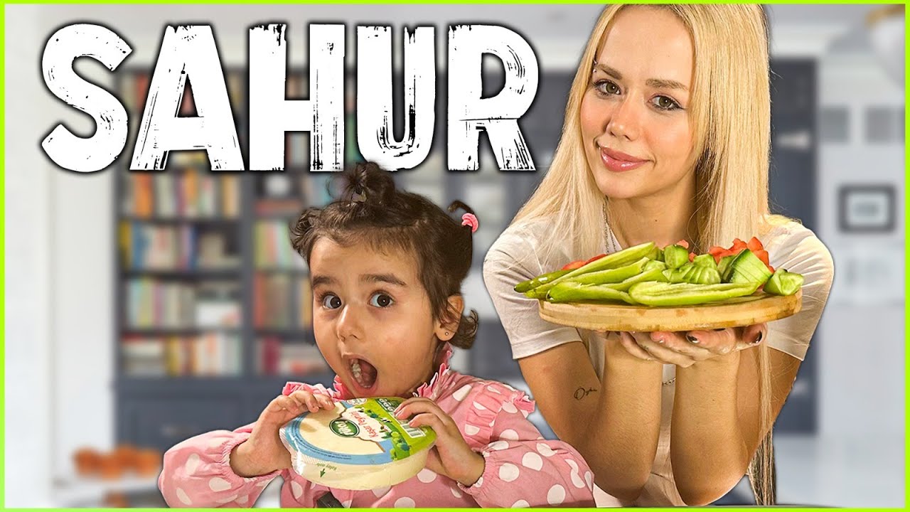 SAHUR VLOG | Gamze & Öykü İle Sahura doğru ! - YouTube