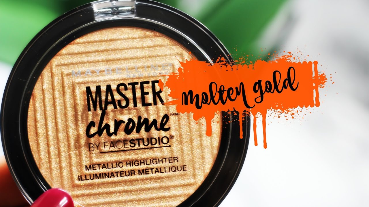 New Maybelline Master Chrome | Highlighter Swatch - YouTube