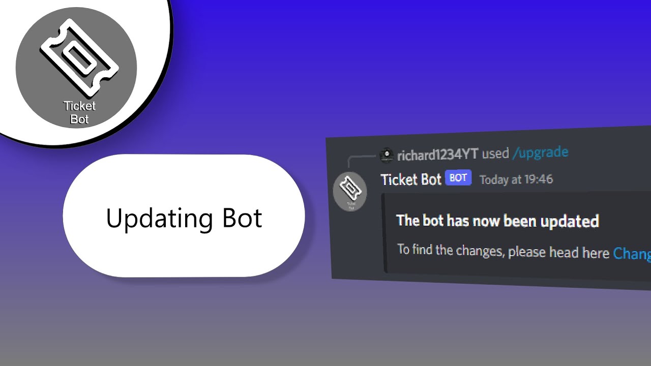 Ticket Bot - Updating - YouTube