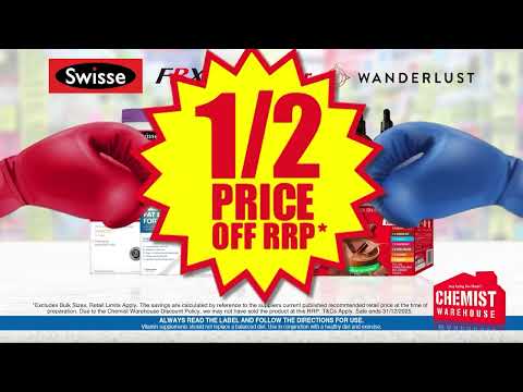 SHOP THE BOXING DAY 1/2 PRICE VITAMINS SALE AT CHEMIST WAREHOUSE!