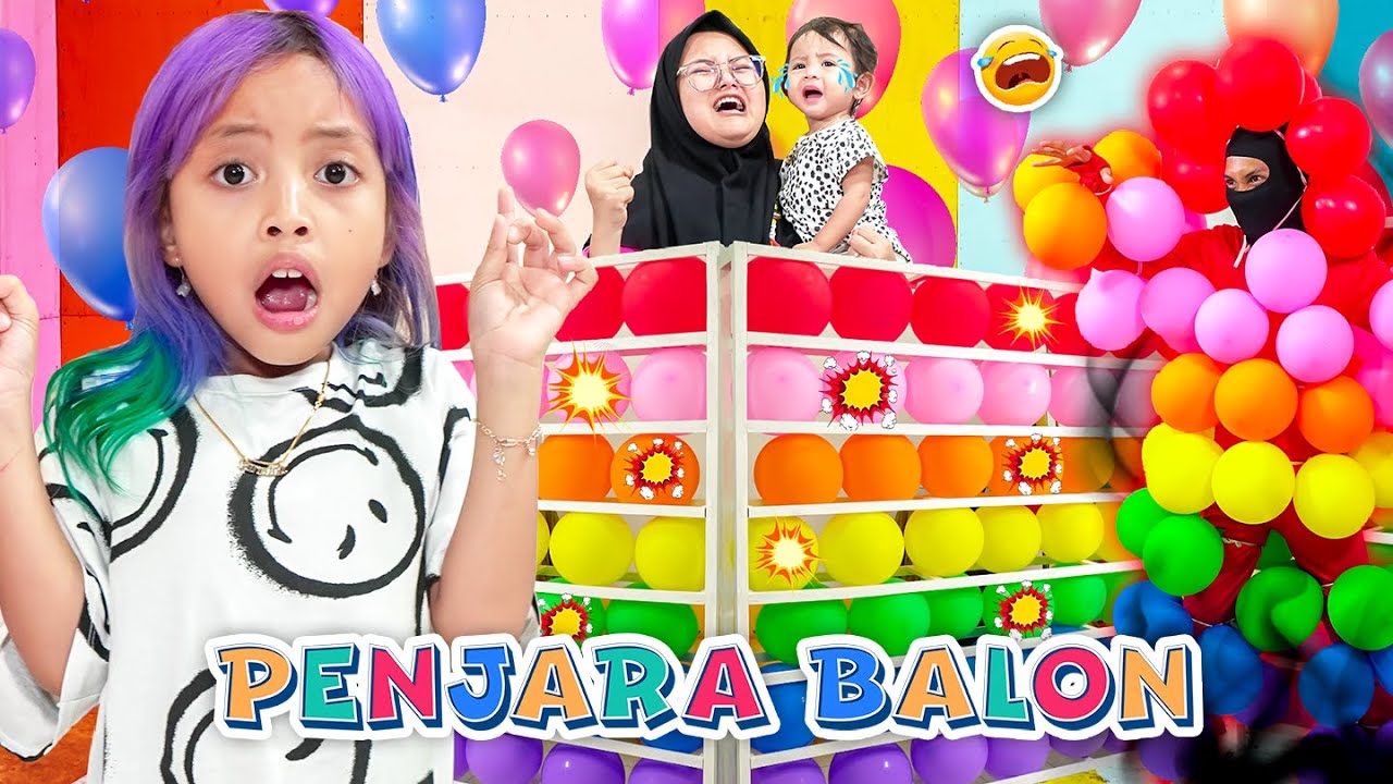 LEIKA PANIK‼️ BUNDA DITANGKAP MANUSIA BALON 😱 LEIKA DAN TOMPEL BANTU SELAMATKAN BUNDA - YouTube