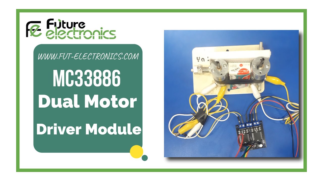 MC33886 Dual DC Motor Driver (5A Continuous) with Arduino - YouTube