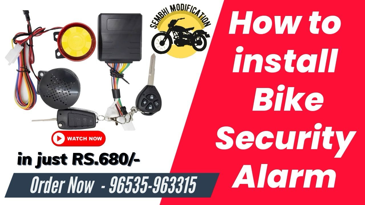 How to install a bike security alarm in just 2 minutes ️#bike # ...