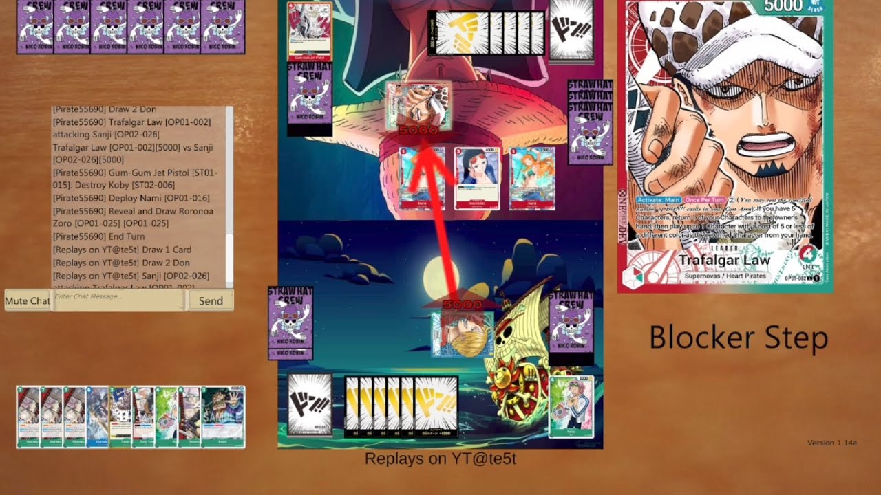 [OPTCG] Sanji vs Law o47 - YouTube