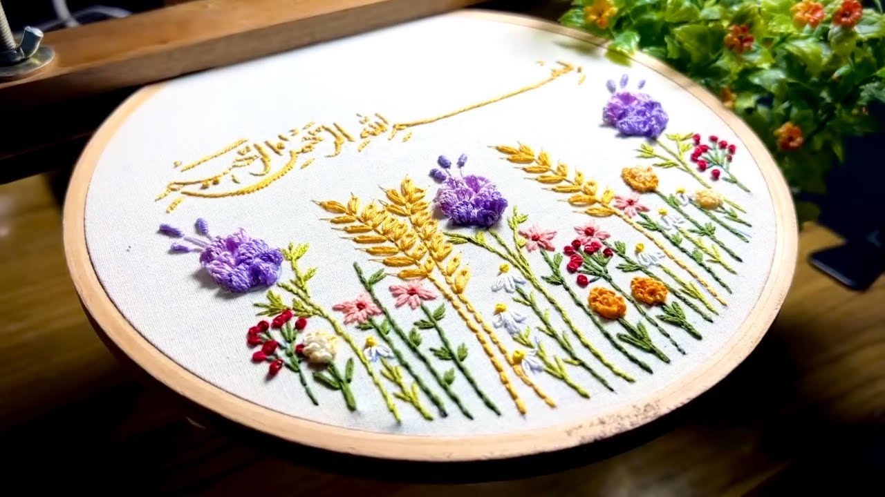 Beautiful Embroidery Pattern | Hand Embroidery | Step by Step - YouTube