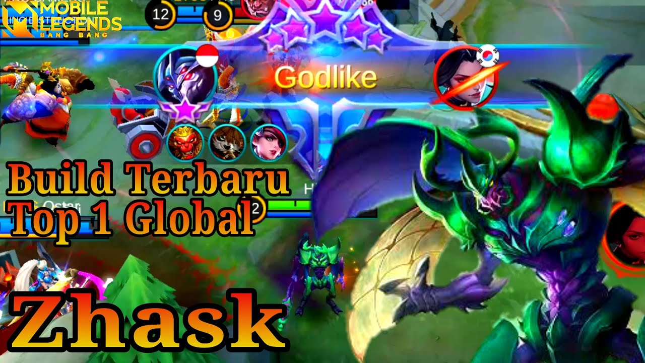 Zhask Top 1 Global | Build Zhask Tersakit 2021 | Zhask Emblem Terbaru ...