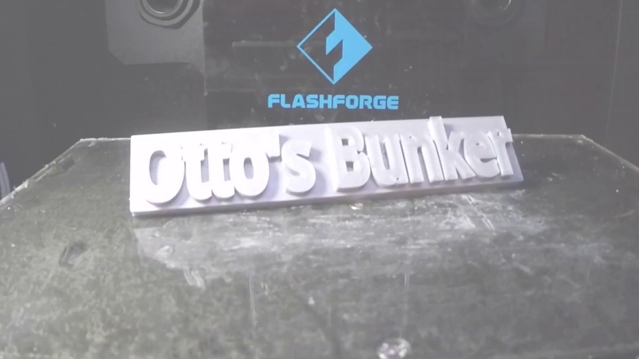 3D printed Bunker Sign - YouTube