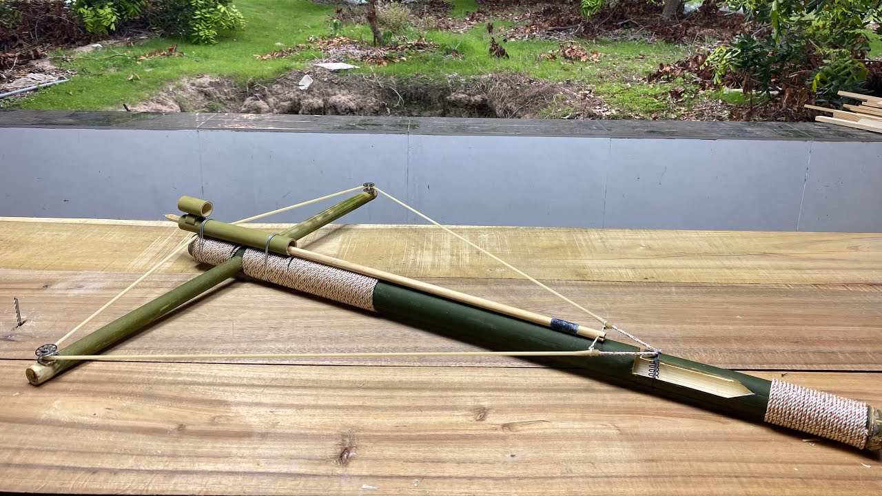 DIY-Arrow guns are made of bamboo - YouTube
