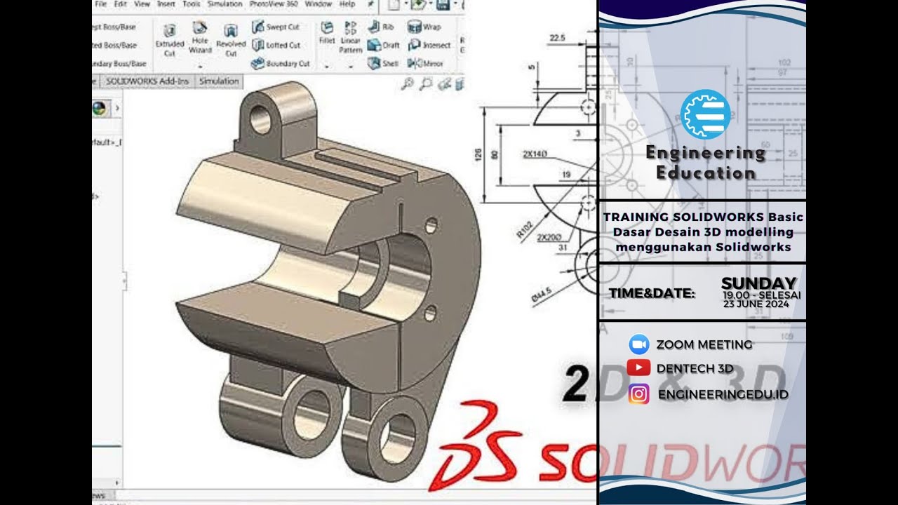 TRAINING SOLIDWORKS Dasar Dasar Design 3D Modelling Menggunakan ...