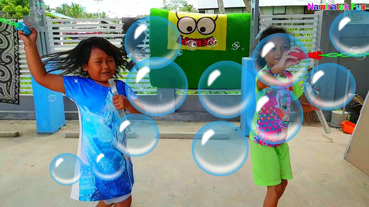 Main Gelembung Balon Sabun Bouncing Bubbles Balon Banyak Sekali Pakai ...