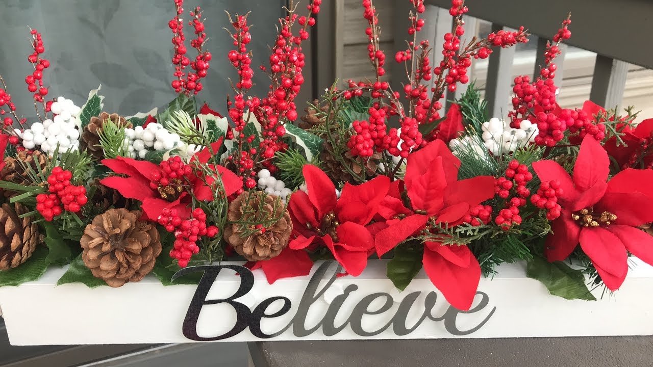 Christmastime for my interchangeable centerpiece diy! - YouTube