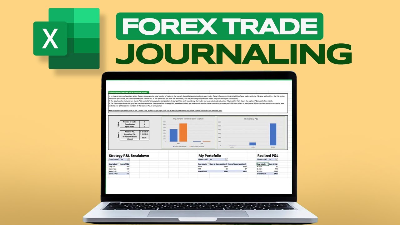 How to Design a Forex Trading Journal Google Sheets - YouTube