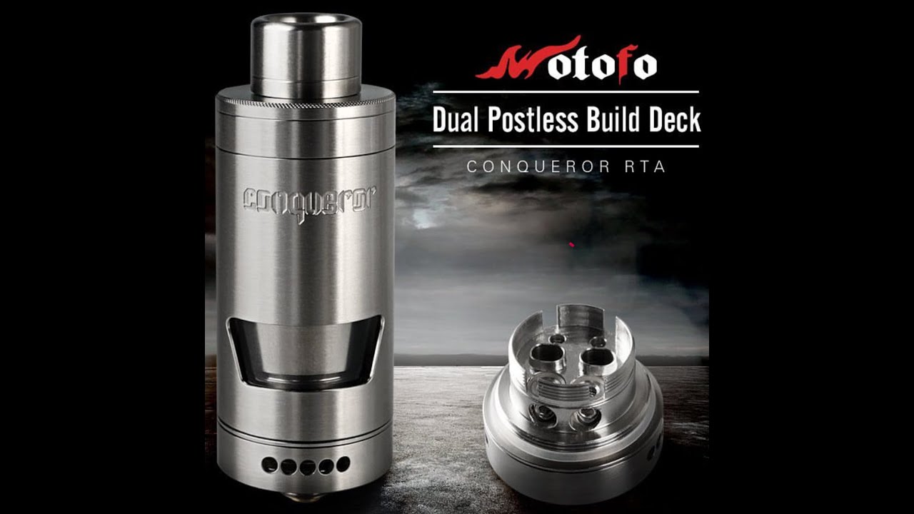 Conqueror RTA above 1ohm single coil mouth to lung setup guide - YouTube