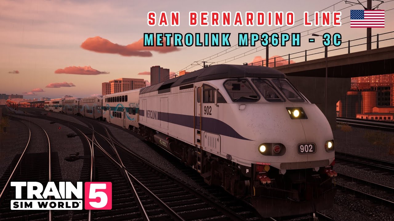 Eye Of The Storm - San Bernardino Line 🇺🇸 - MP36PH-3C - Train Sim World 5 Gameplay!! - YouTube