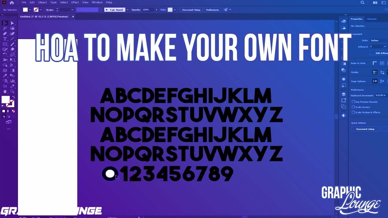 How To Make A Custom Font Using Fontself | In Illustrator - YouTube