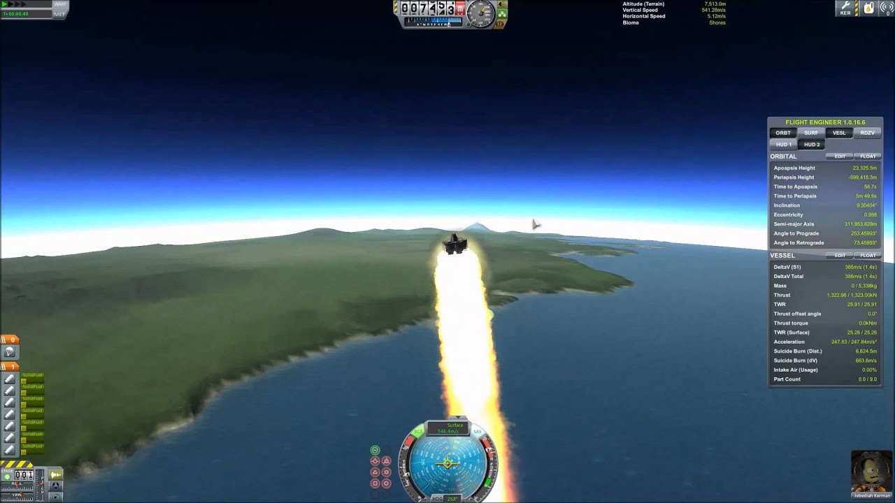 12km on just Flea Engines - Weekly Challenge #70 - Kerbal Space Program ...
