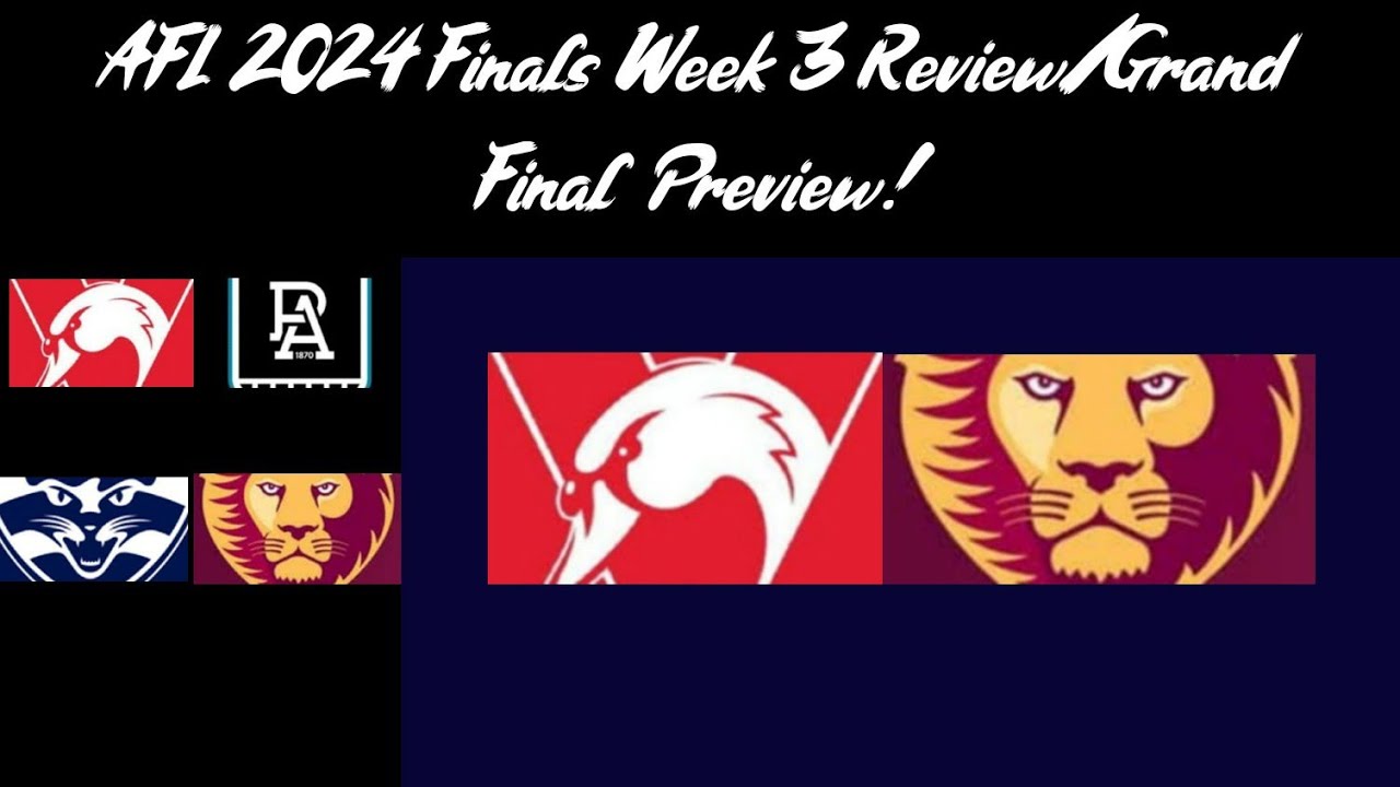 AFL 2024 Preliminary Finals Review/Grand Final Preview! - YouTube
