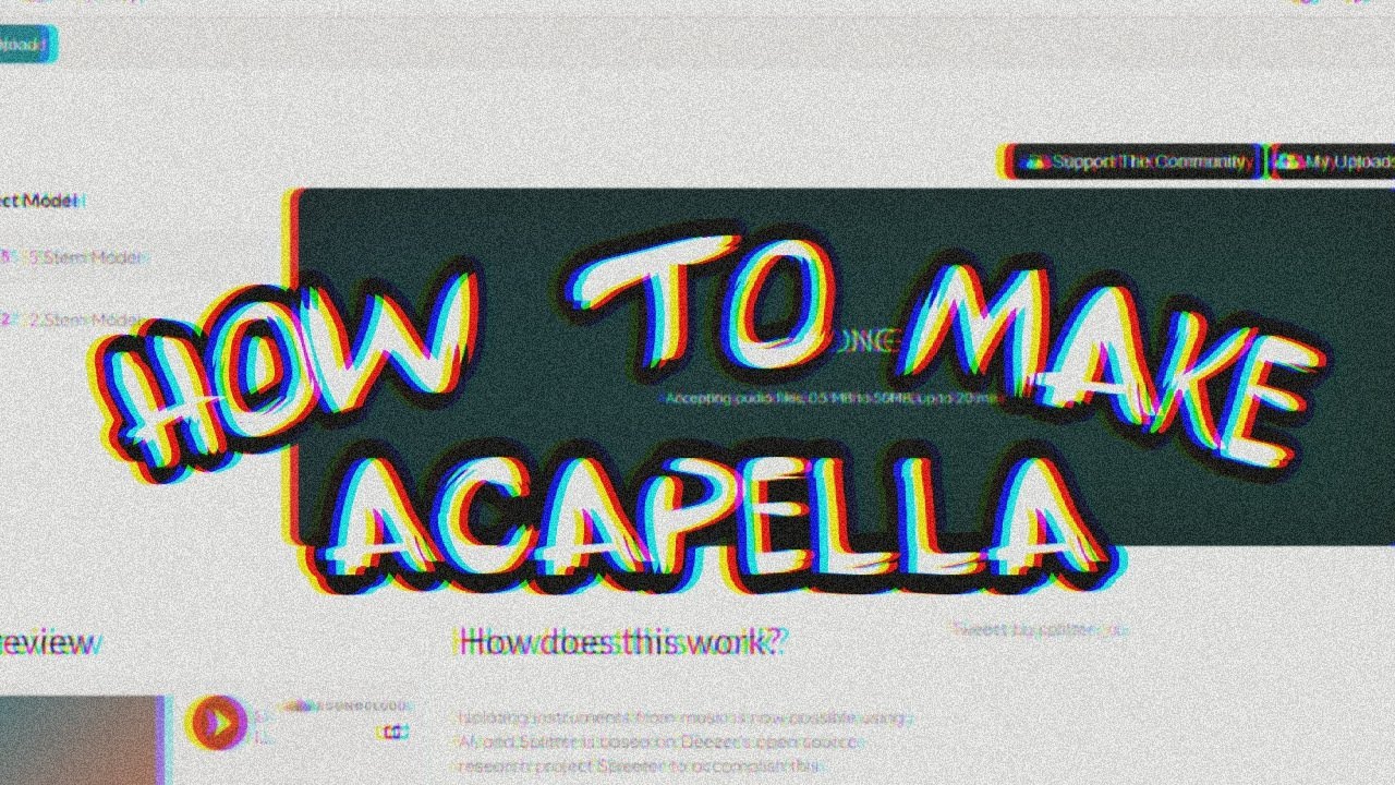 How To Make Acapella (Vocals) From Any Songs Without Any Software - YouTube