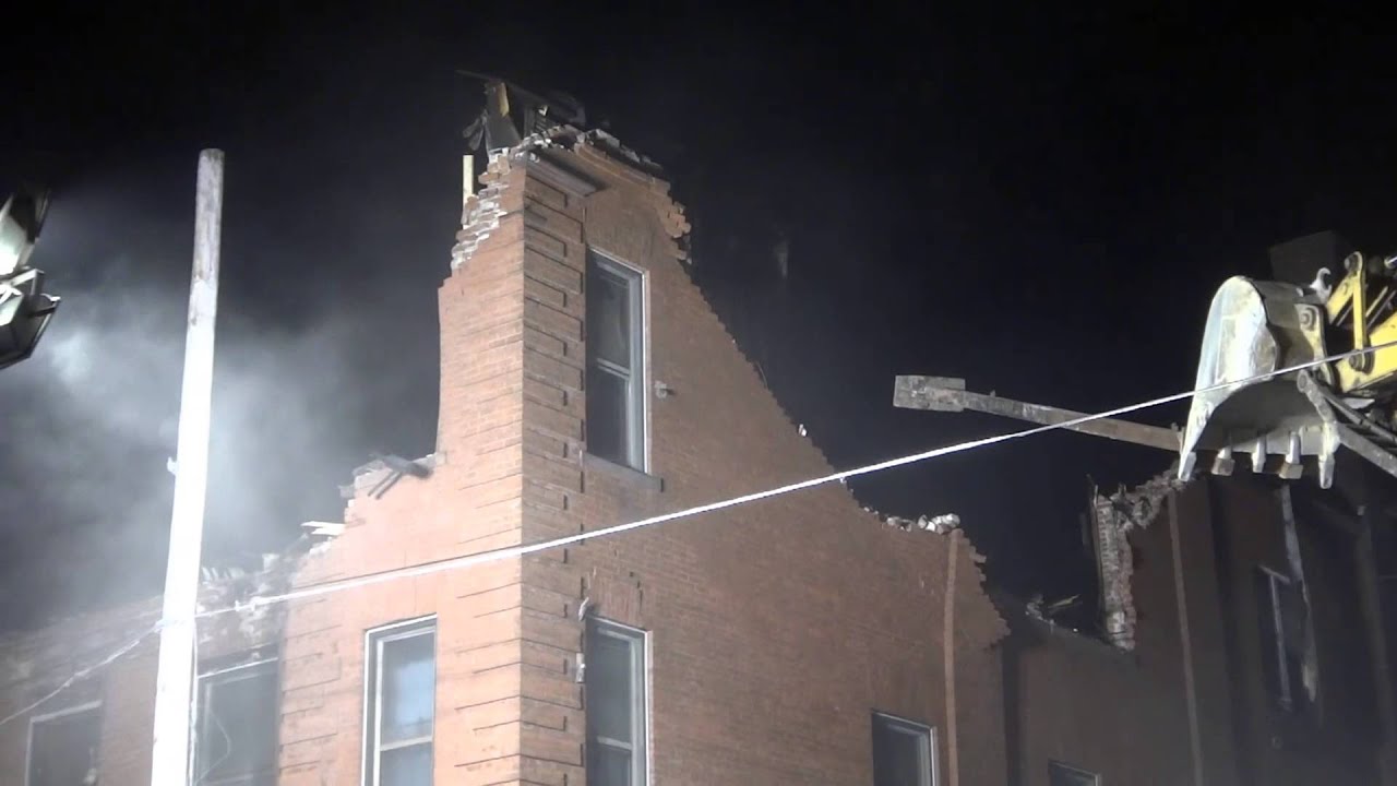 Leominster: Columbia Demolition: Unstable Wall Removal (2 of 2) - YouTube