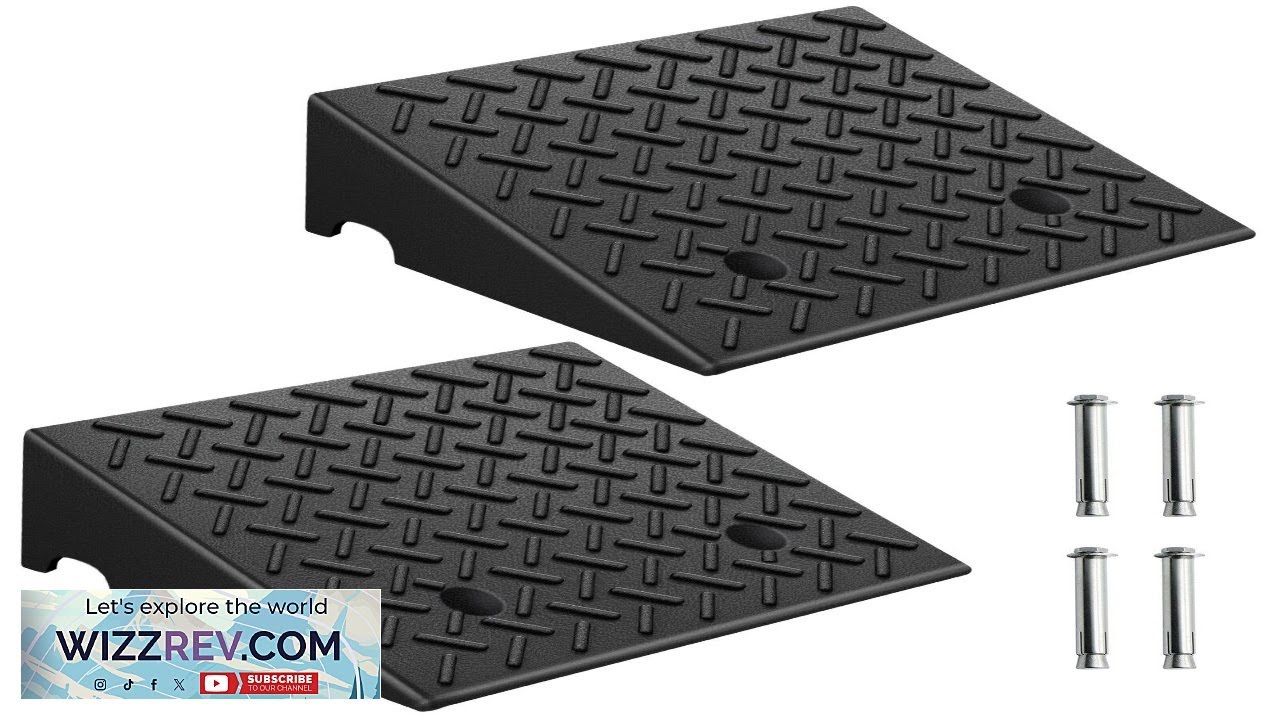 KROAK Pair 6-inch Rubber Curb Ramp for DIY Car Maintenance Black Review ...
