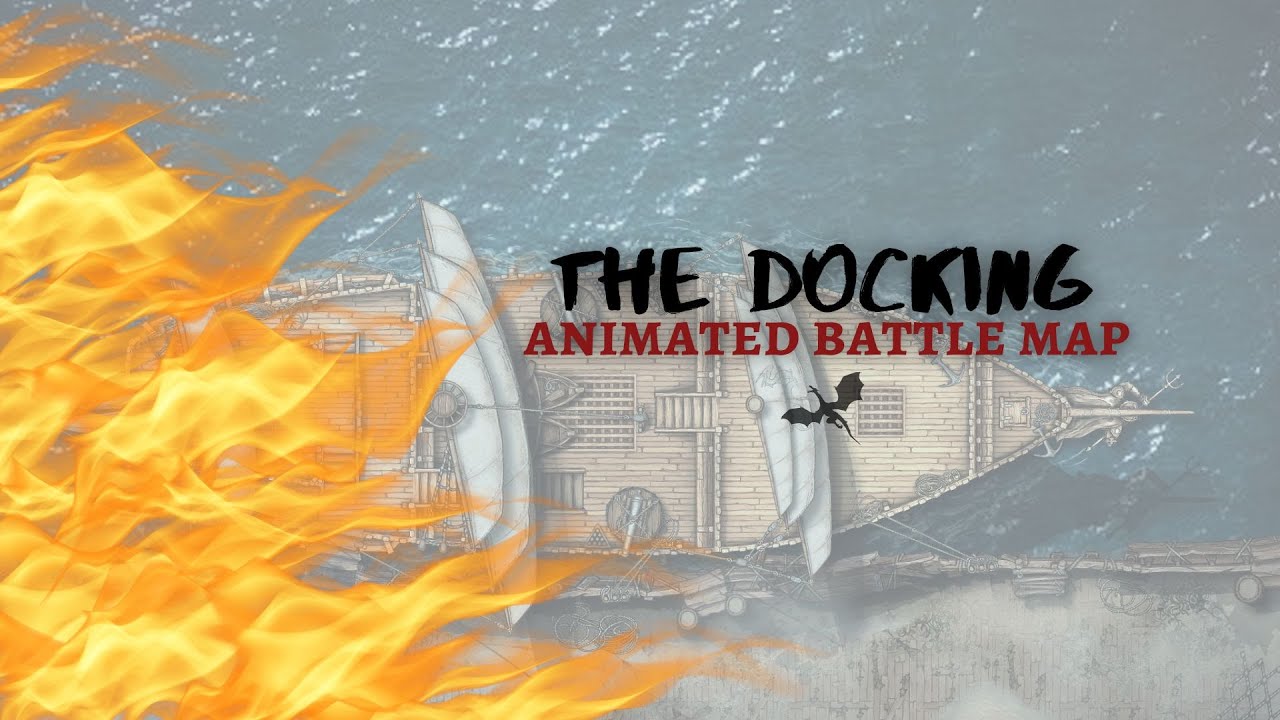 RPG Animated Battle Map - The Docking - YouTube