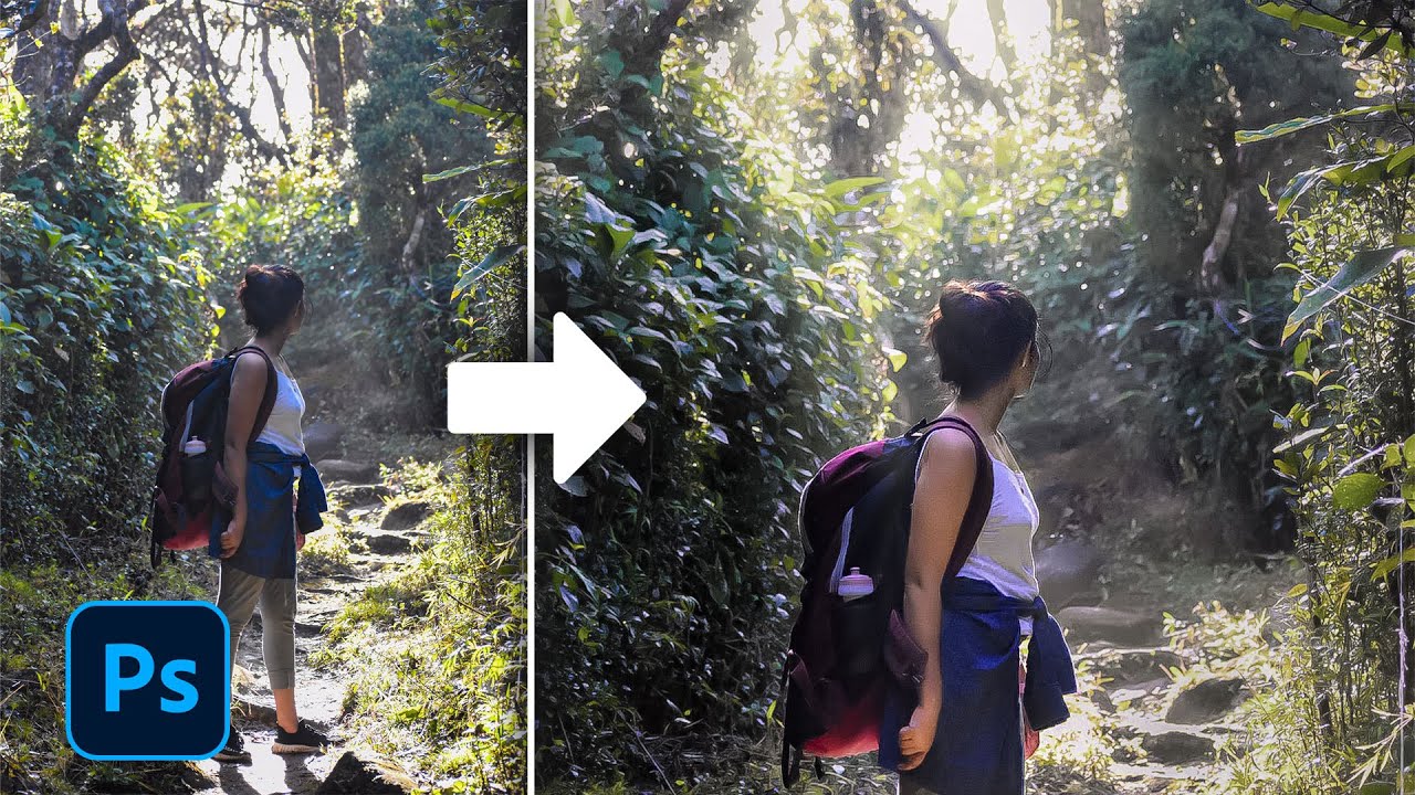 Create Light Rays in Simple with Photoshop - YouTube