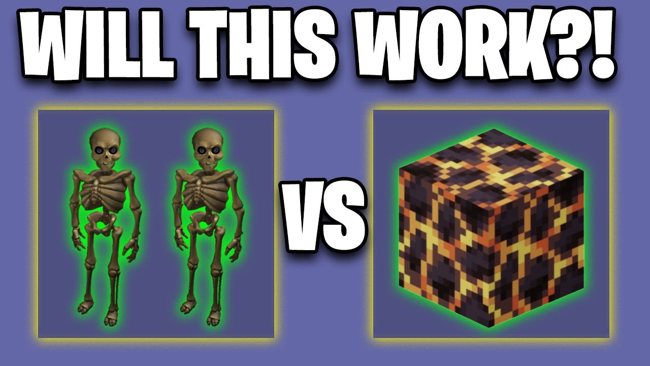 Can skeleton survive magma block? Roblox Bedwars - YouTube