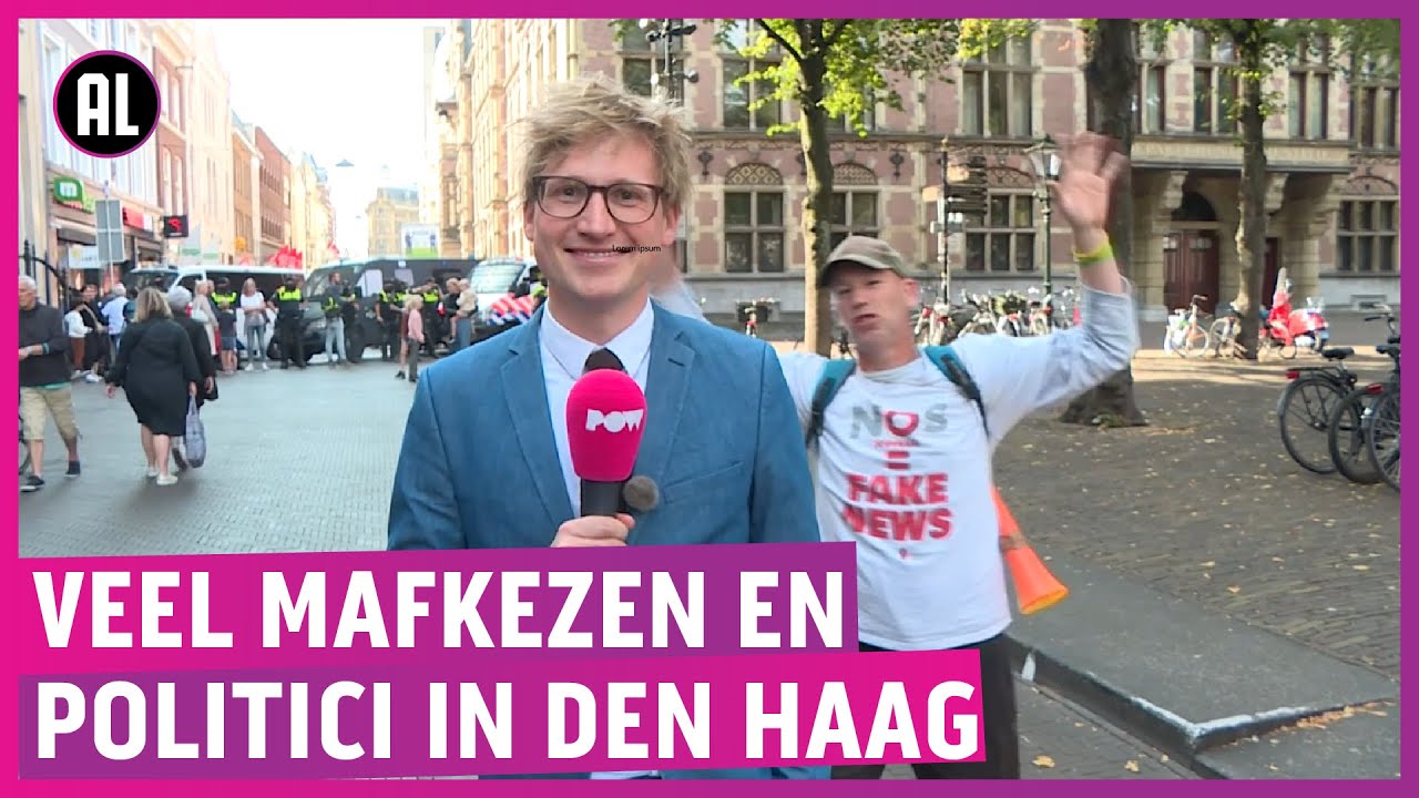 Kansloze wappie bespuugt PowNews op Prinsjesdag - YouTube