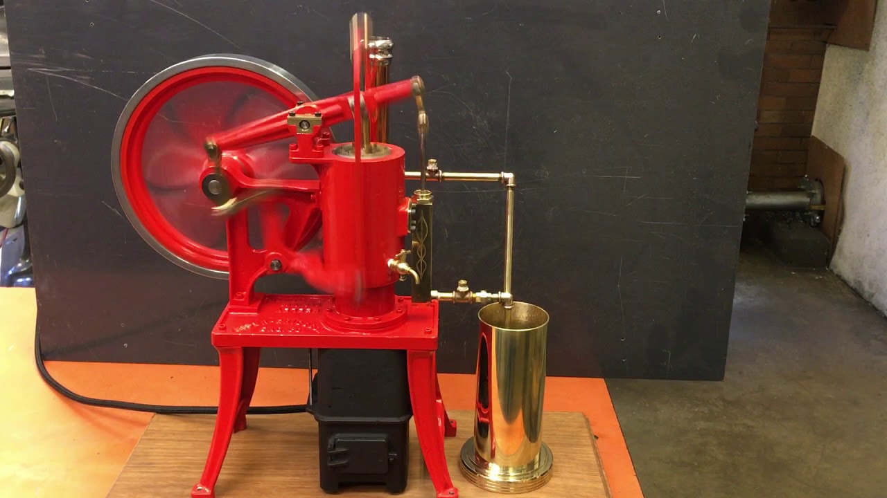 Rider-Ericsson 2 inch, 1/2 scale model engine. - YouTube