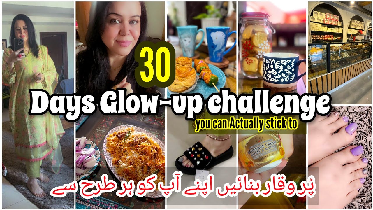 A 30 Day Glow-up Challenge You can Actually Stick to ! Realistic way to ...