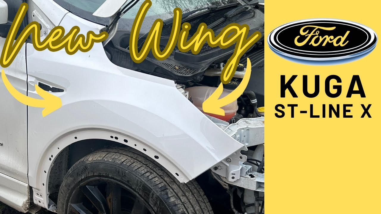 Ford kuga ST-Line Front Wing Replacement - YouTube