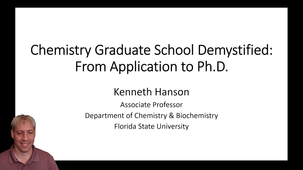 Chemistry Graduate School Demystified: From Application to Ph.D. by Dr ...