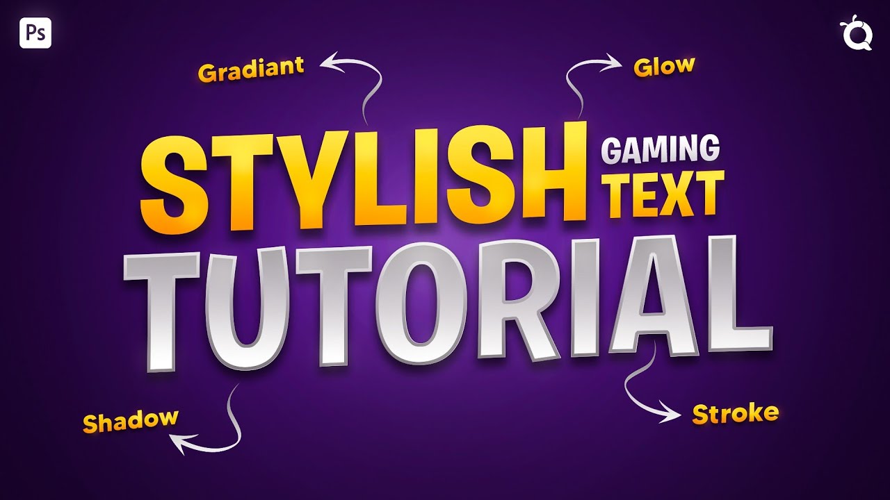 How to Make Stylish Gaming Text in Photoshop? - YouTube