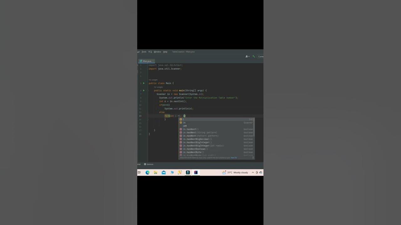 Java Program To Print Multiplication Table Csharp Forloop Ifelsestatement Loops Java Youtube