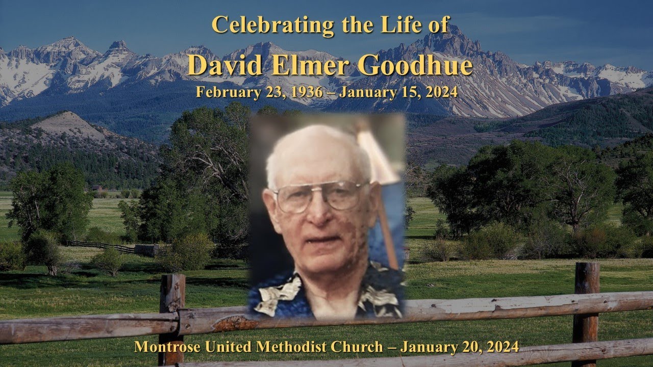 David Goodhue Memorial, January 20, 2024 - YouTube