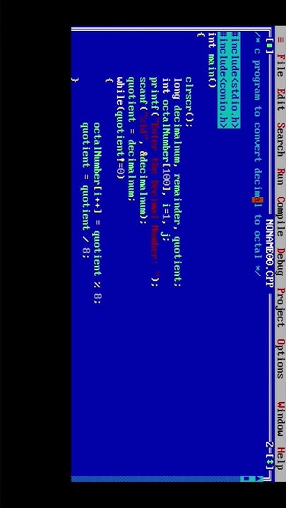 C Programs While Do Loop C Program To Convert Decimal To Octal Cprogramming