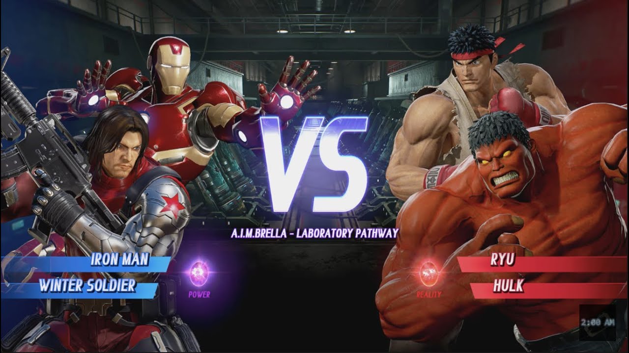 Iron Man and Winter Soldier and Red Hulk and RYU - MARVEL VS. CAPCOM: INFINITE - YouTube