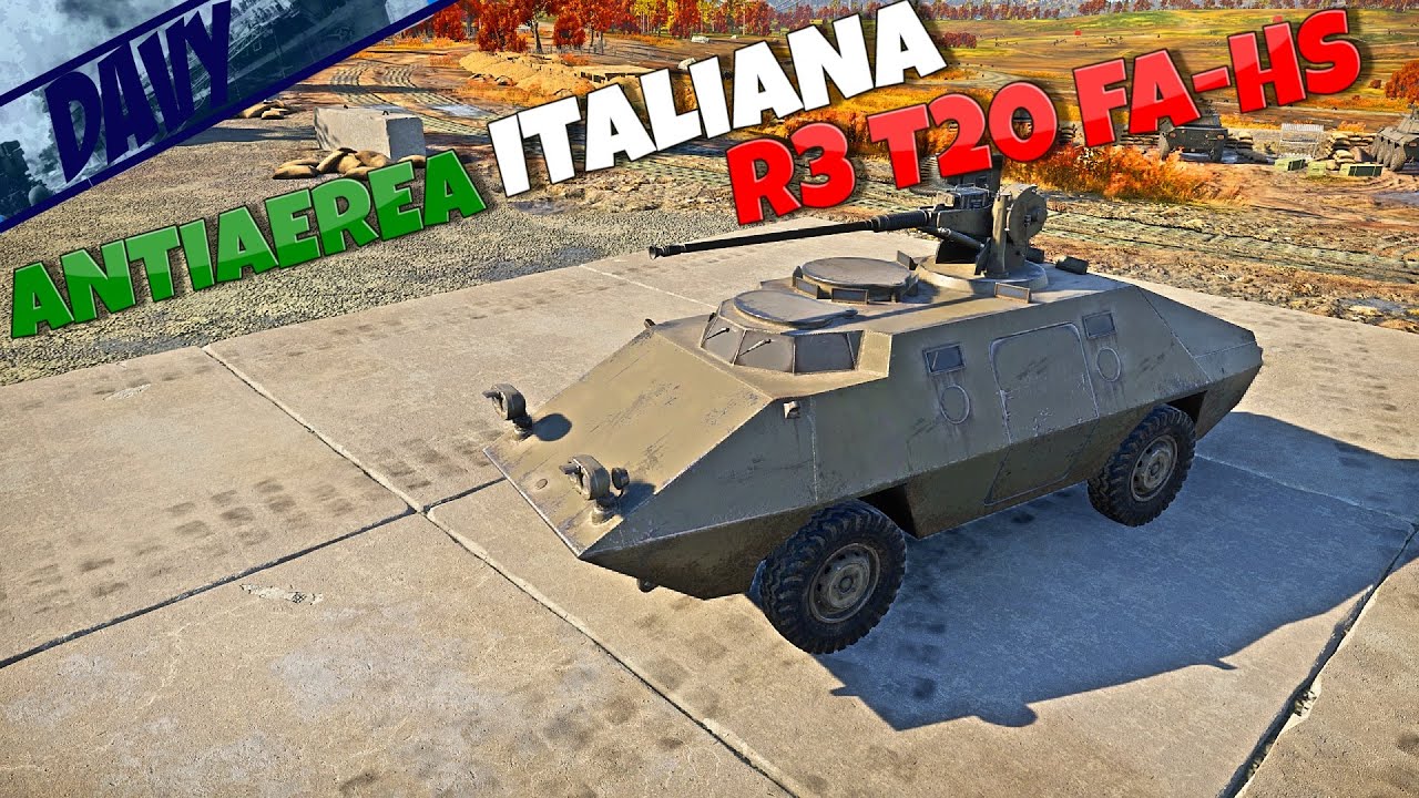 💥WAR THUNDER GAMEPLAY ITA💥 R3 T20 FA-HS,ANTIAEREA ITALIANA CON CANNONE ...