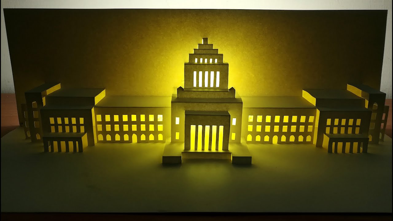 3d School card｜School pop up card｜paper art｜kirigami｜origami ...