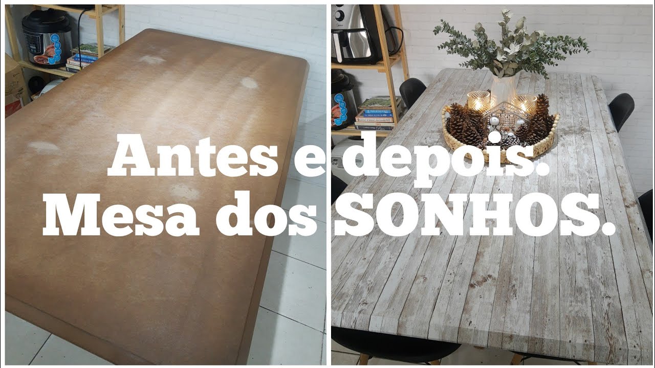 MESA DOS MEUS SONHOS/ COMO ENVELOPAR MESA/ MADEIRA DE DEMOLIÇÃO. - YouTube
